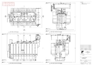 High Voltage Transformer Plan and Elevations – Fyrish